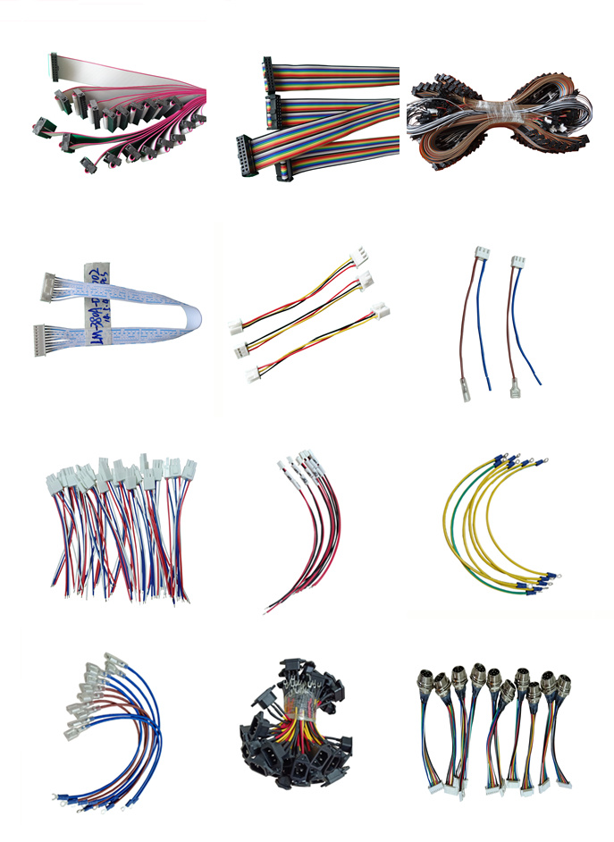 Custom Male to Female Connector 3 Pin Wire Harness Cable Assembly